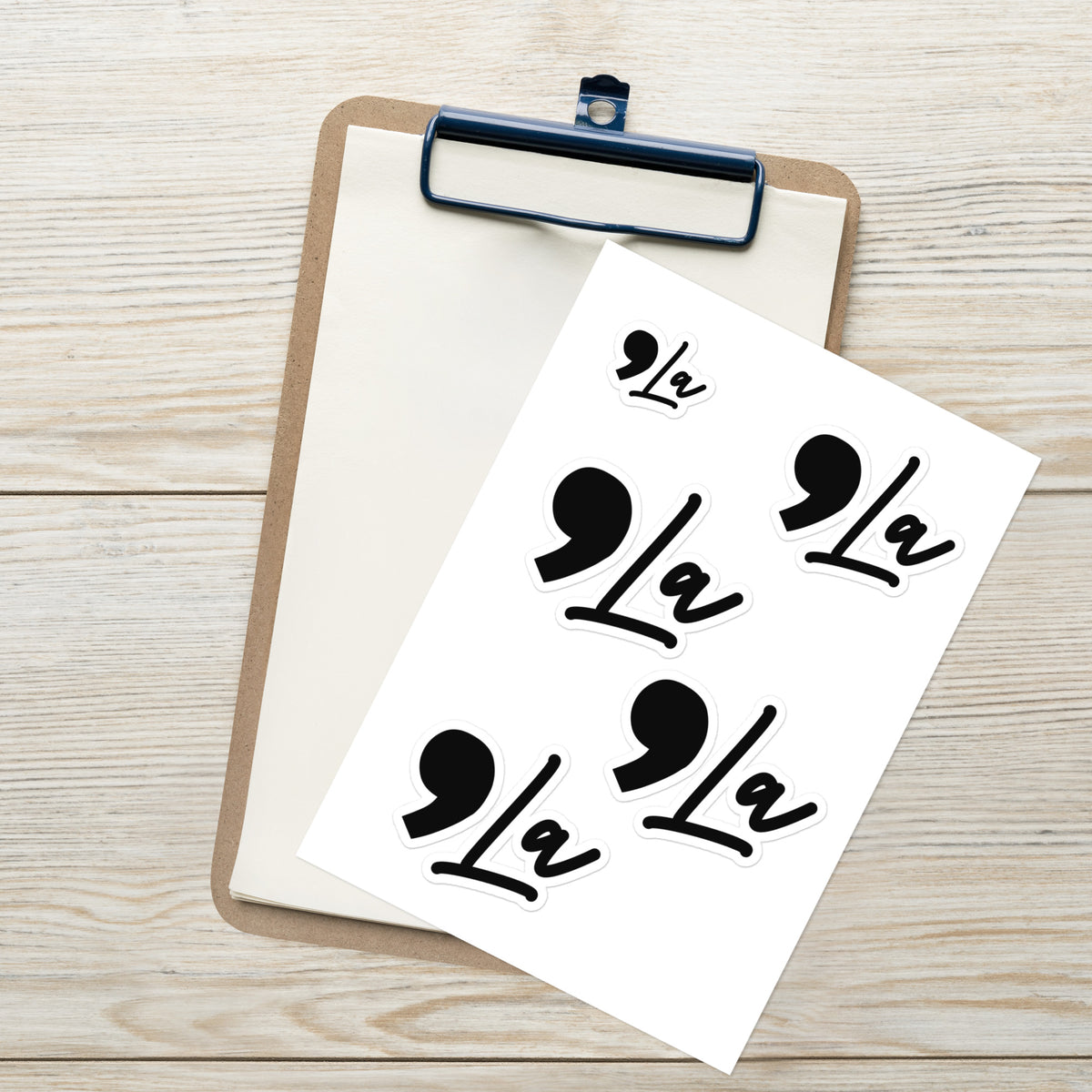 Comma La Sticker sheet – Jo Jo and Van Gogh
